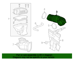 68413346AA - Clean Air Duct - 2020-2021 Mopar | Mopar Parts Canada