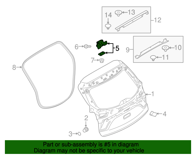 2016-2023 Mazda Lift-Gate Hinge TK48-62-210D | OEM Parts Online