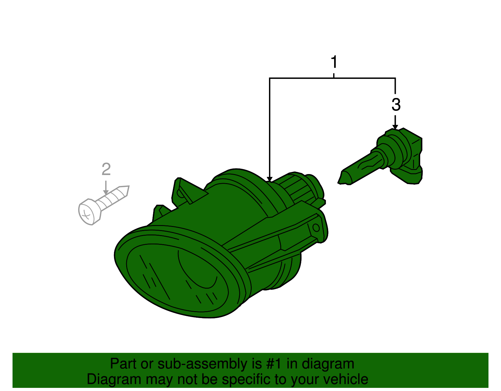 2006-2010 Volkswagen Passat Fog Lamp Assembly 3C0-941-700-B | OEM VW ...