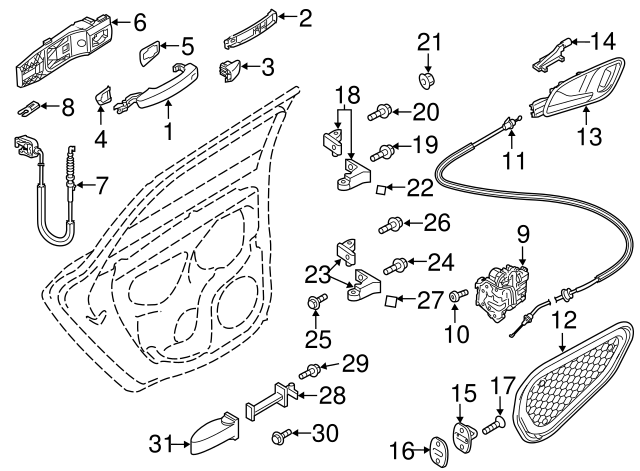 8V4-839-915-B - Panel Cover 2016-2018 Audi A3 Sportback e-tron | Audi ...