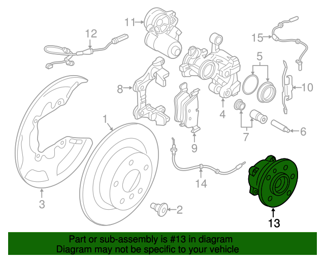 33-41-6-851-589 - Rear Hub & Bearing - 2016-2021 BMW | BMWPartsHub