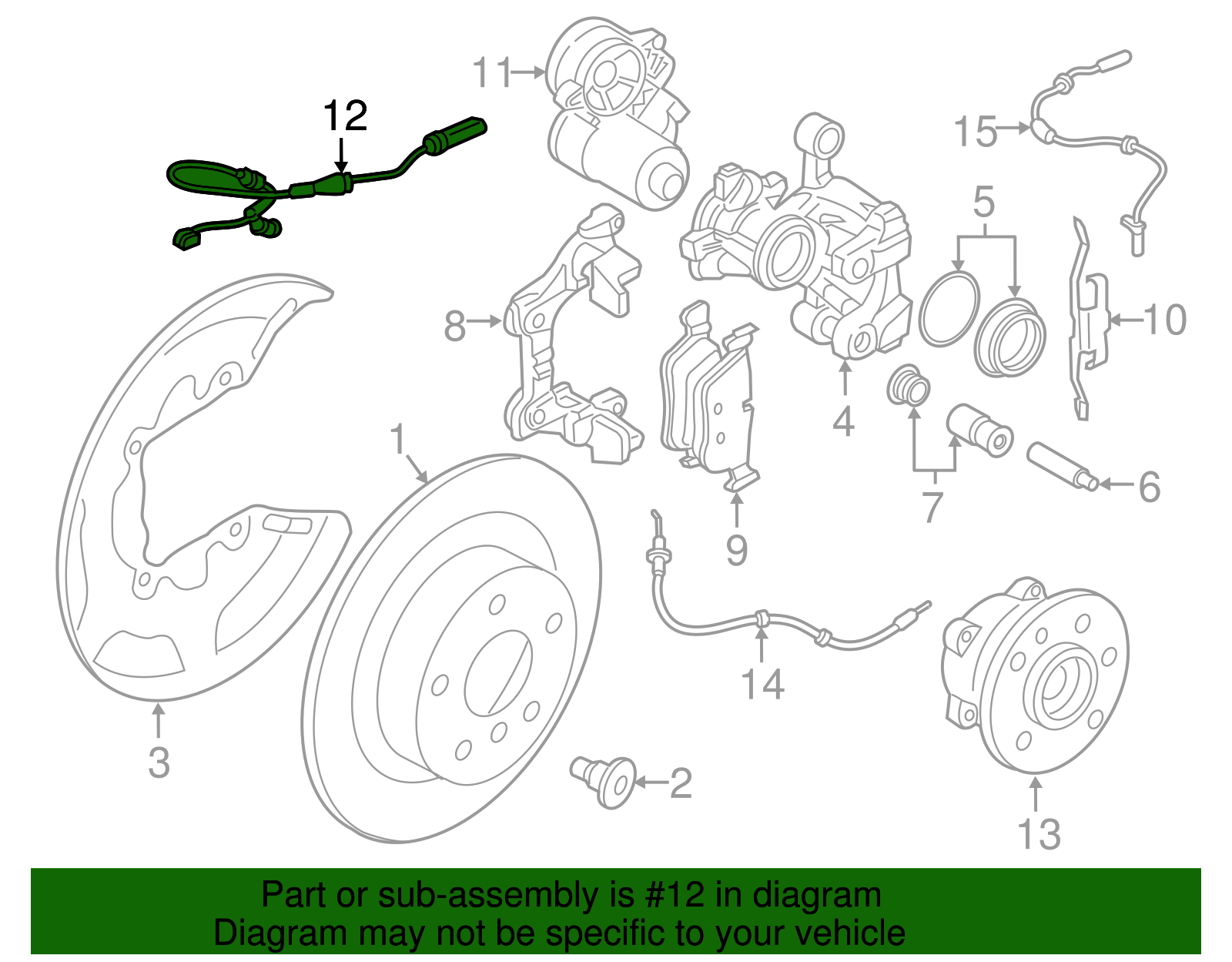 2016-2024 BMW Wear Indicator 34-35-6-865-612 | BMWPartsDirect.com