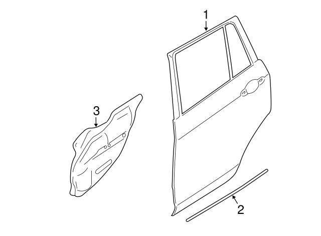 Genuine BMW 41-00-9-628-743 | Door Shell | FREE Shipping on Most Orders ...