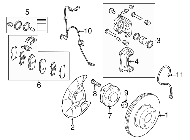 2016-2018 Subaru Disc Brake Pad Set Front 26296FJ030 | Subaru Parts Store