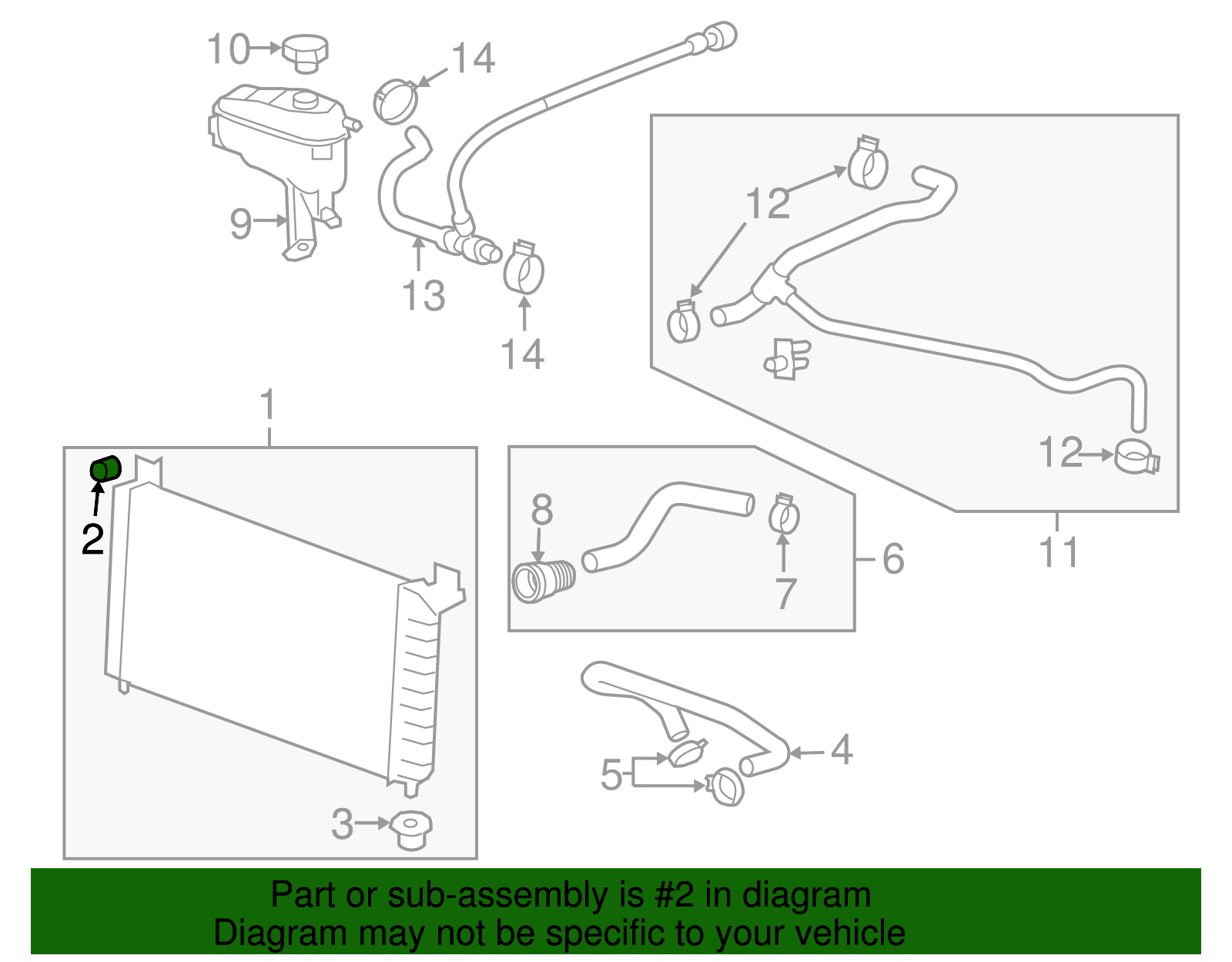 2008-2025 GM Radiator Insulator 89019152 | Chevy OEM Parts