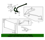 2015-2019 GM Upper Radiator Surge Tank Outlet Hose 23436392 GM ...