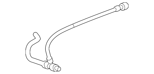 2015-2019 GM Upper Radiator Surge Tank Outlet Hose 23436392 ...