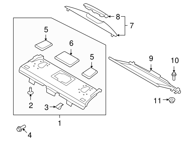 85690-3M000 - Sunshade - 2009-2014 Hyundai Genesis | OEM Parts Quick