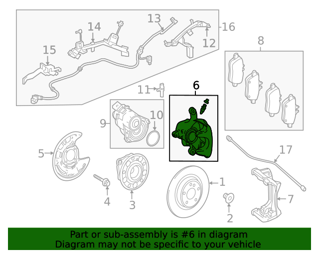 247-423-49-00 - Caliper Assembly 2020-2023 Mercedes-Benz | Mercedes ...