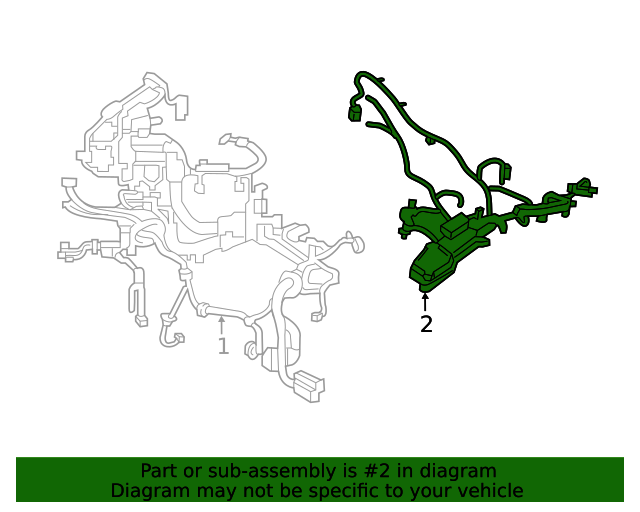 24012-6CA6B - Wire Harness - 2019-2020 Nissan Altima | Nissan OEM Parts ...