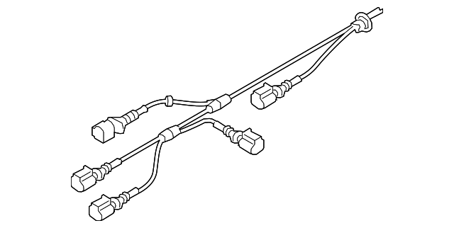 4G0-972-252-J - ABS Wheel Speed Sensor Wiring Harness 2015-2016 Audi ...