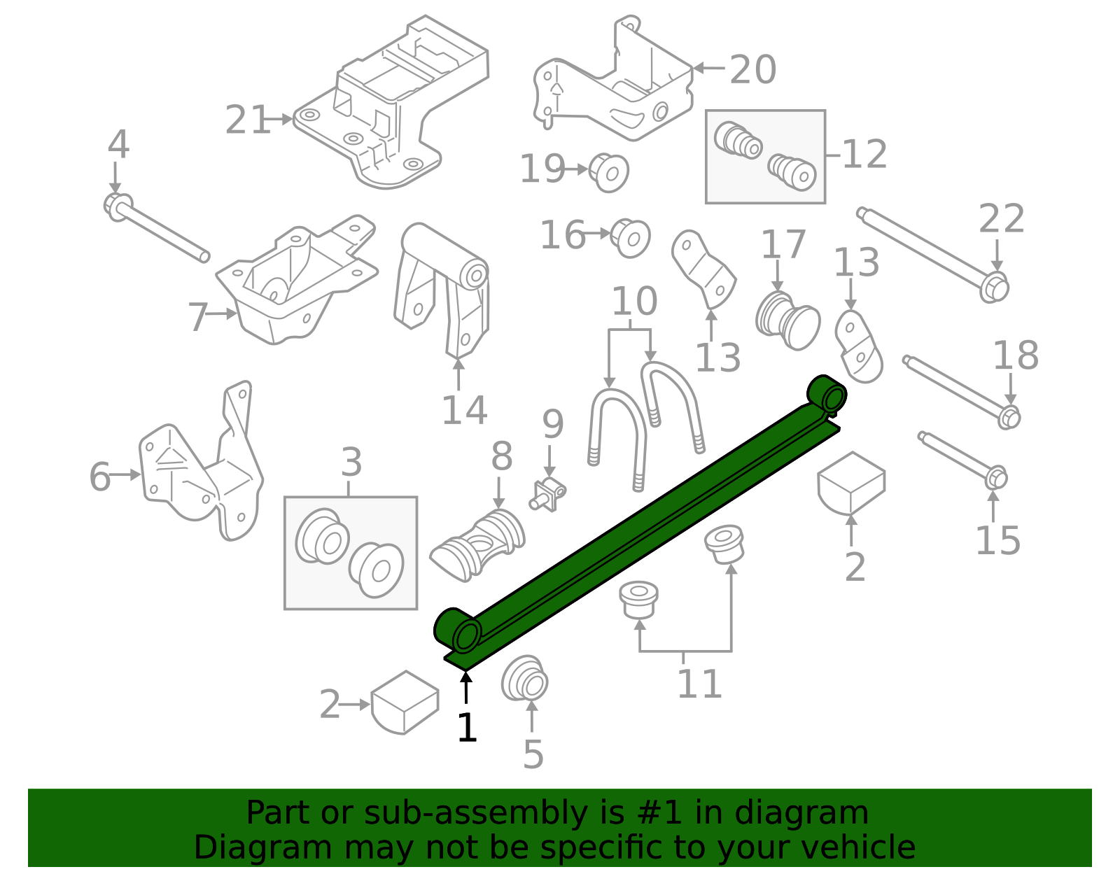 2015-2024 Ford Leaf Spring ck4z5560ac | Retail Performance Auto Parts
