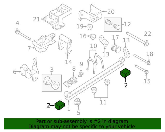 2016-2023 Ford Leaf Spring Pad CK4Z-5586-B | TascaParts.com