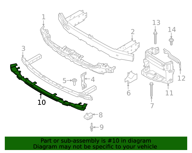 51117475159 - 2020-2022 BMW Lower Support (51-11-7-475-159) | BMW of ...