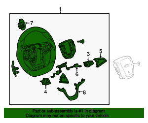 92276592 - Galvano Silver Steering Wheel 2014-2017 Chevrolet SS ...