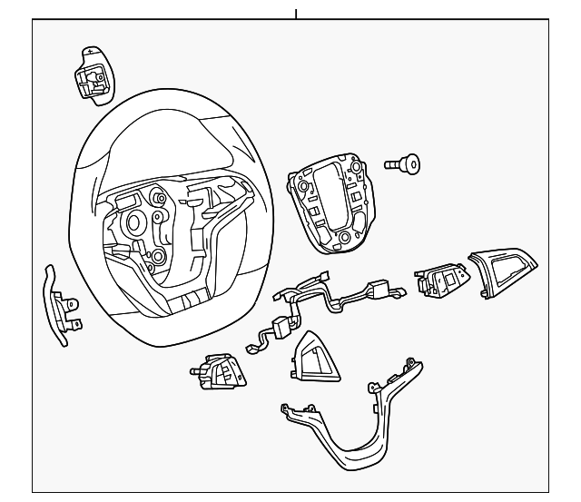 92276592 - Galvano Silver Steering Wheel 2014-2017 Chevrolet SS ...