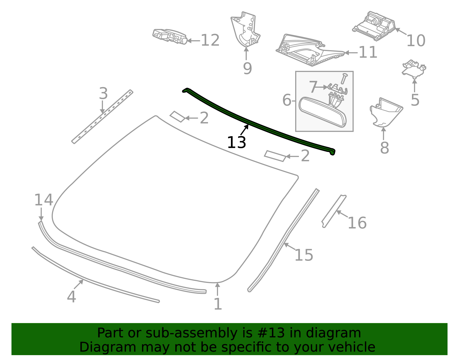 73150-T20-A01 - 2022-2025 Honda Civic - Upper Molding | Honda Parts Cheap