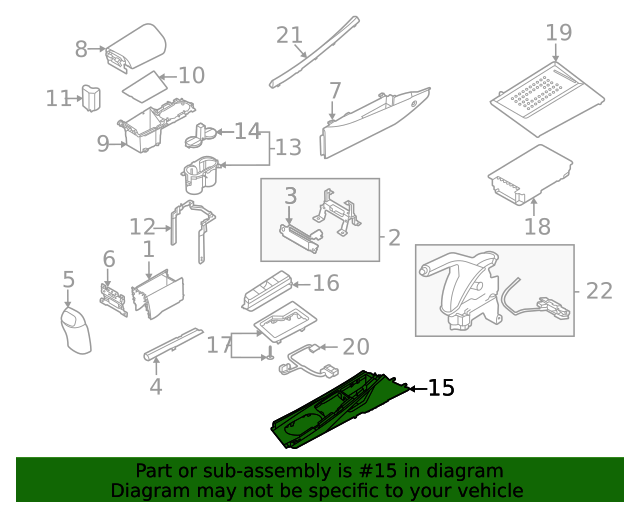 2024 Hyundai Elantra Console Panel 84650-AAAA0-NNB | OEM Parts Online