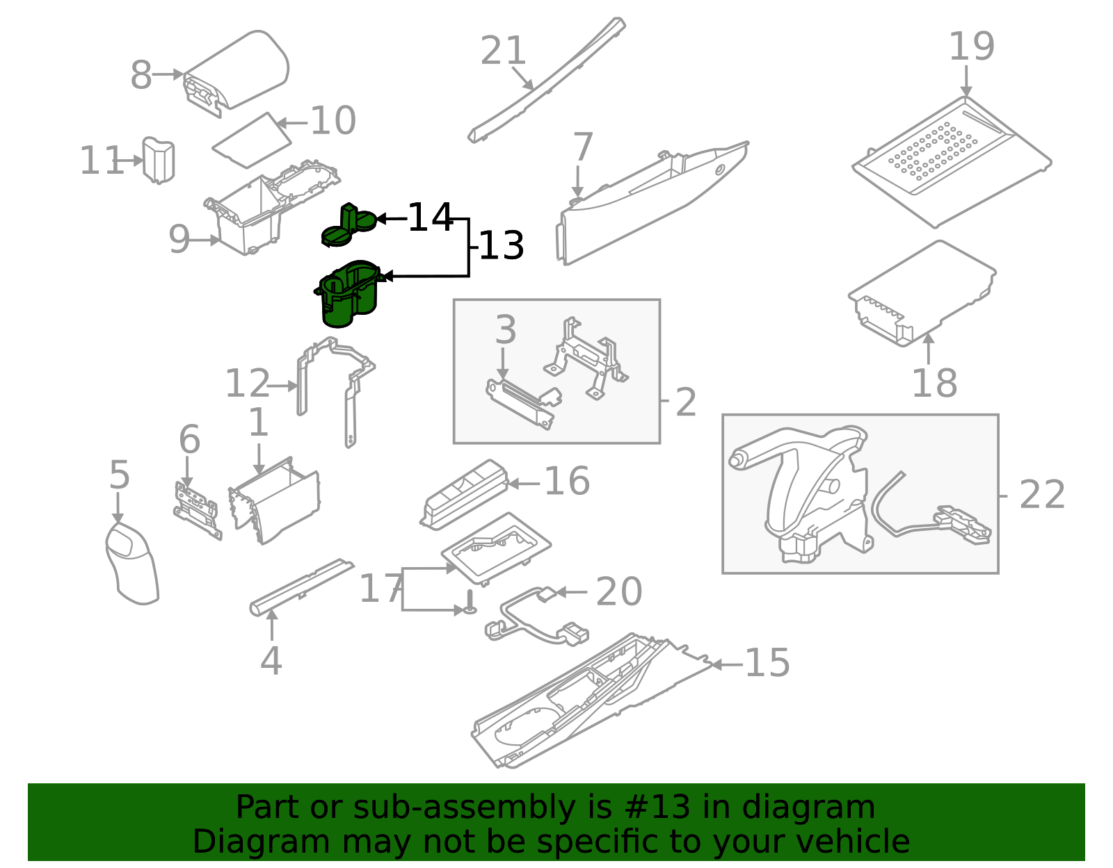 2021-2025 Hyundai Elantra Cup Holder 846C1-AA000 | OEM Parts Online