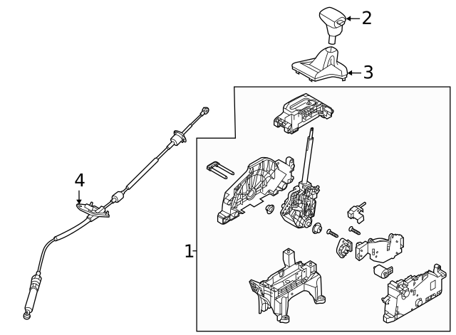 46700-R5010 - Shifter Assembly 2021 Kia Sorento | Kia.Parts Store
