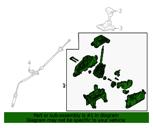 46700-R5110 - Automatic Transmission Shift Lever 2021-2022 Kia Sorento ...