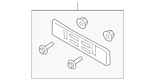 32296010 - License Bracket - 2019 2020 Volvo XC40 | Volvo OEM Parts Direct