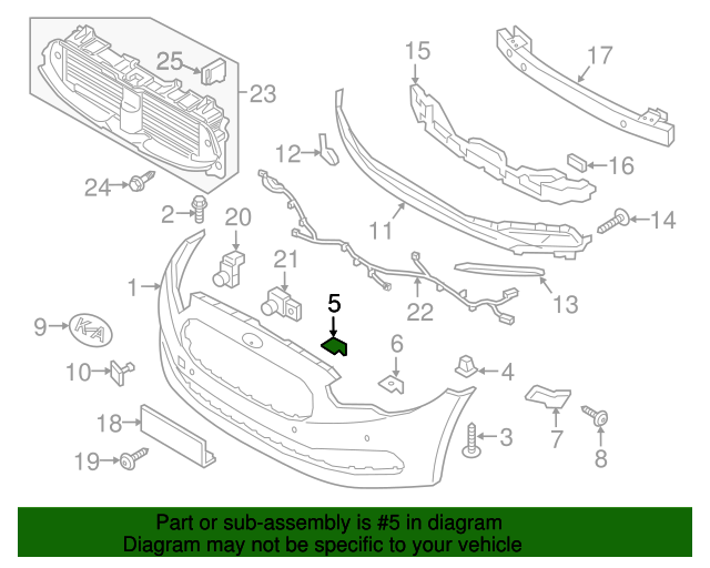 86551-3T000 - Inner Bracket 2015-2017 Kia K900 | Kia.Parts Store
