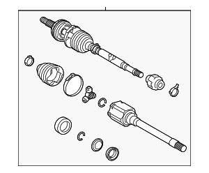 2010-2013 Toyota Highlander Axle Assembly 43420-0E070 | Toyota Parts Center