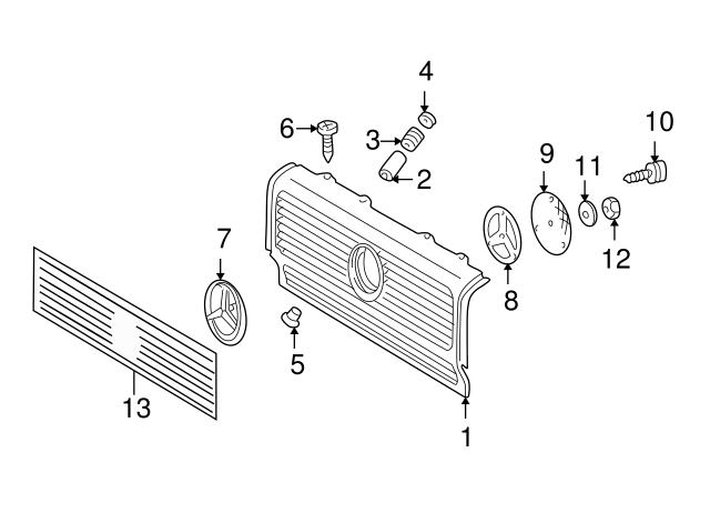 463-888-00-23 - Backing Plate 2002-2005 Mercedes-Benz | Mercedes-Benz ...