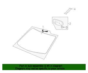 1997-2022 GM Inside Rearview Mirror Mounting Plate 25653132 ...
