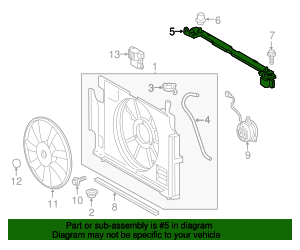 2012-2019 Toyota Prius C Engine Cooling Fan Shroud Bracket 16712-21020 ...