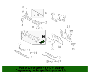 55706-12130 - Panel Sub Assembly Cowl - 2008-2015 Scion xB | Sparks Parts