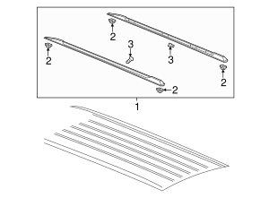84601087 - Driver Side Luggage Carrier Rail 2015-2020 GM | Chevrolet ...