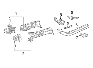 2021 Toyota Venza Plate 57014-42010 | Toyota Parts Center
