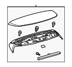 76085-0E907-C0 - Spoiler Assembly 2010-2011 Lexus RX350 | Longo Lexus Parts