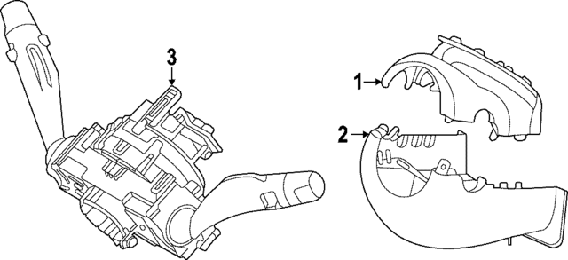 84850-CV000WK - Upper Column Cover 2022-2024 Kia EV6 | Kia.Parts Store