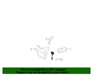 Genuine Toyota Body Side Molding Fastener part# 90467-12073 for 1998 ...