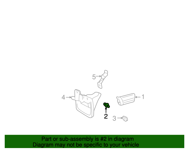 1998-2007 Toyota Land Cruiser Body Side Molding Fastener 90467-12073 ...