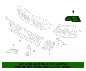 51748079720 - 2020-2021 BMW Duct Cover (51-74-8-079-720) | BMW of South ...