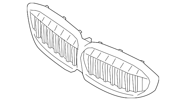 51139448475 - 2020-2022 BMW Upper Grille (51-13-9-448-475) | BMW of ...