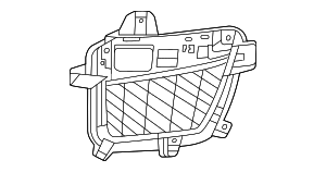 2021-2023 Jeep Outer Grille 7GG96GXHAB | TascaParts.com