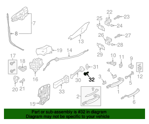 2008-2020 Audi Door Check Bolt WHT-003-237 | OEM Parts Online
