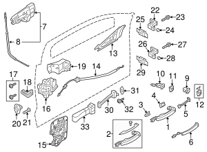 2006-2020 Audi Lock Screw WHT-003-348 | Audi USA Parts
