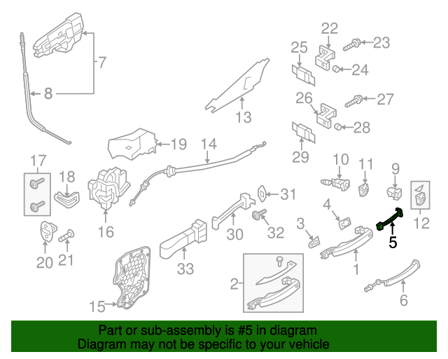 8T0-837-109 - Adjuster 2008-2018 Audi | Audi OEM Parts