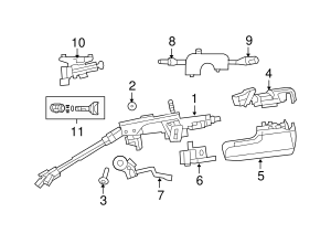 2006-2018 Mopar Ignition Lock Cylinder 5179511AA | TascaParts.com