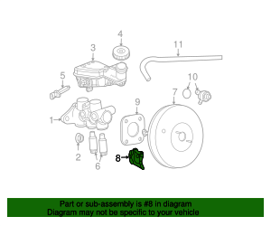 2000-2012 Mopar Power Booster Clip 04581512AA | Mopar Parts Canada