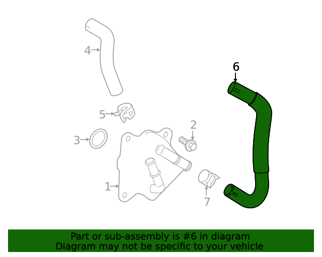 2019-2023 Toyota RAV4 Upper Hose 16572-F0090 | Toyota Parts Center