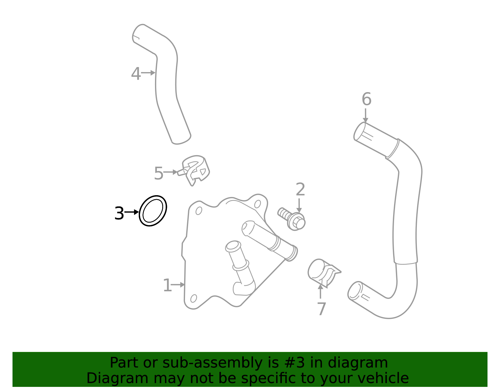 2019-2025 Toyota Oil Cooler O-Ring 15785-25010 | Toyota Parts Center