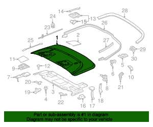 2011-2017 Mercedes-Benz Convertible Top Tonneau Cover 207-750-03-75 ...