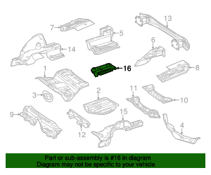 212-690-08-07 - Battery Tray 2010-2018 Mercedes-Benz | AutoNationParts.com